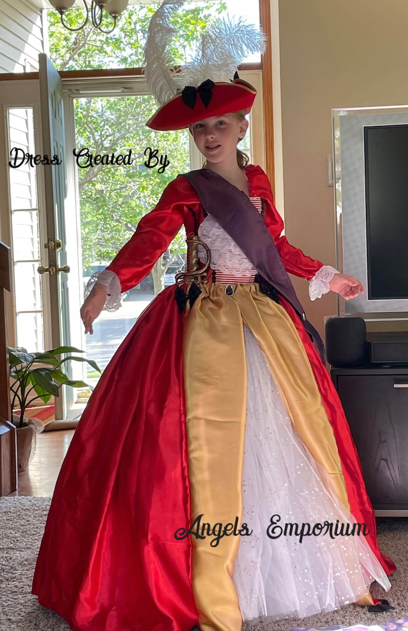 Captain Hook Pirate Tutu Dress Peter Pan Halloween Costume | Etsy