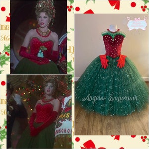 Martha May Whovier the Grinch Inspired Red Green Christmas Tutu Dress ...