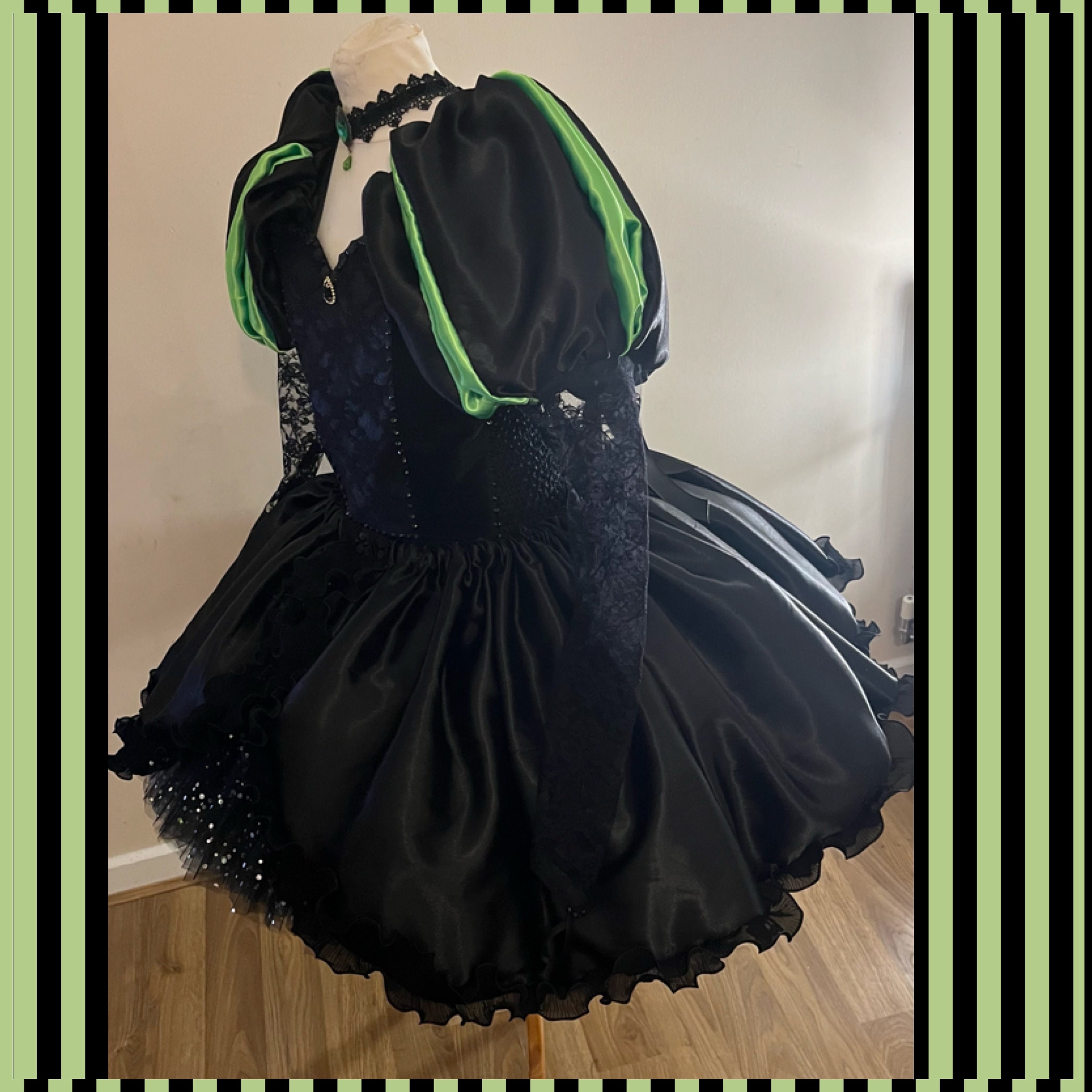 Beetlejuice Lydia Deetz Inspired Black Lace Tim Burton Tutu Dress ...