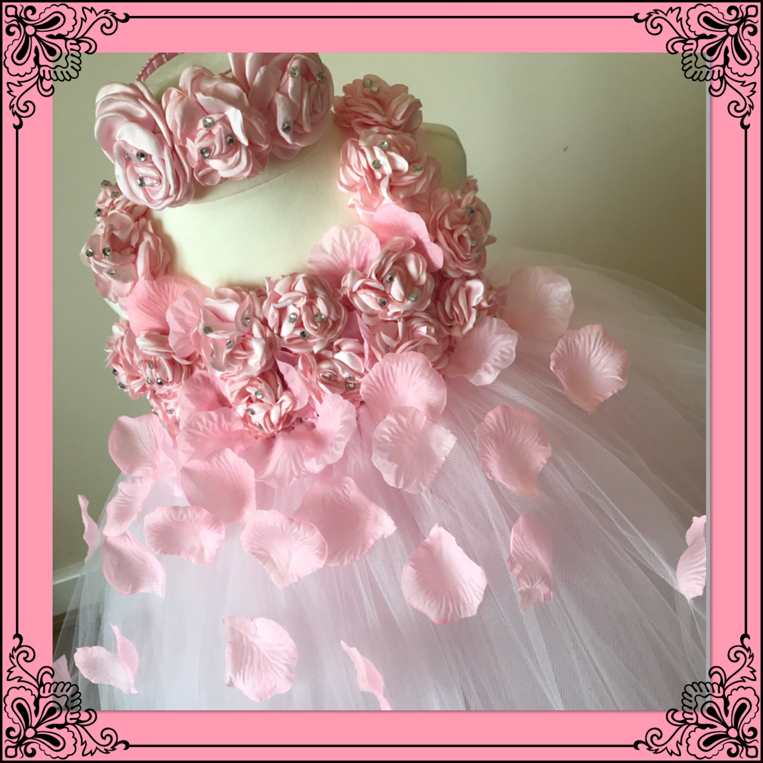 Beautiful Baby Pink Pale Pink Light Pink Flower Girl Tutu | Etsy