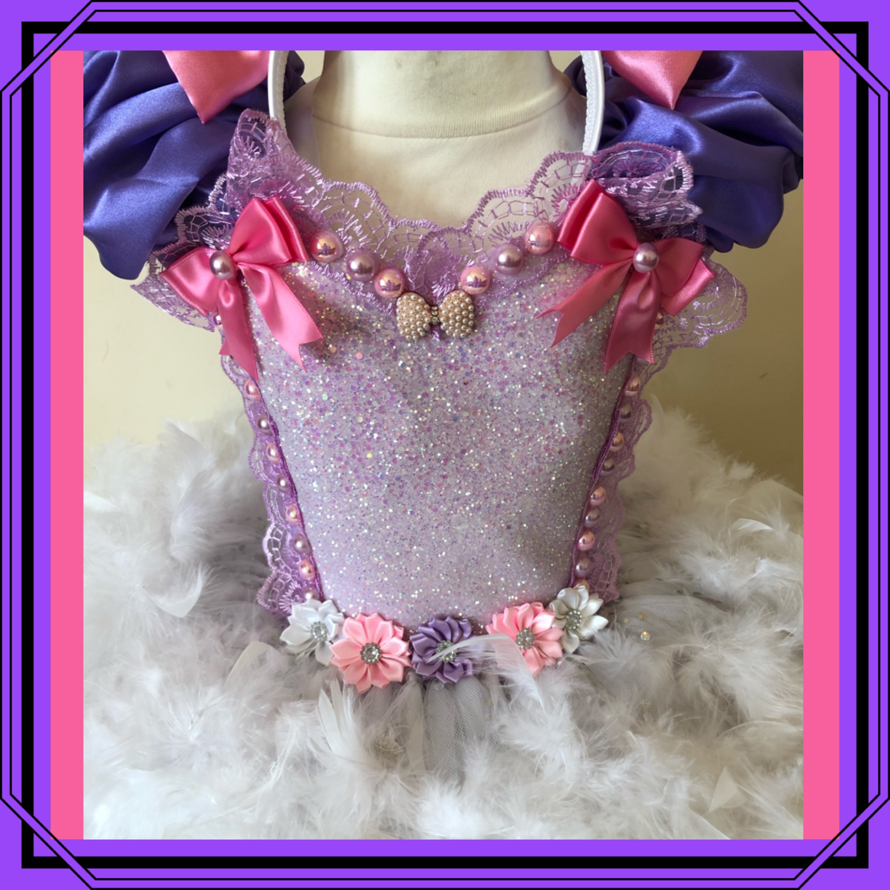 Cute Daisy Duck Inspired Tutu Dress Princess Ball Gown Pageant ...