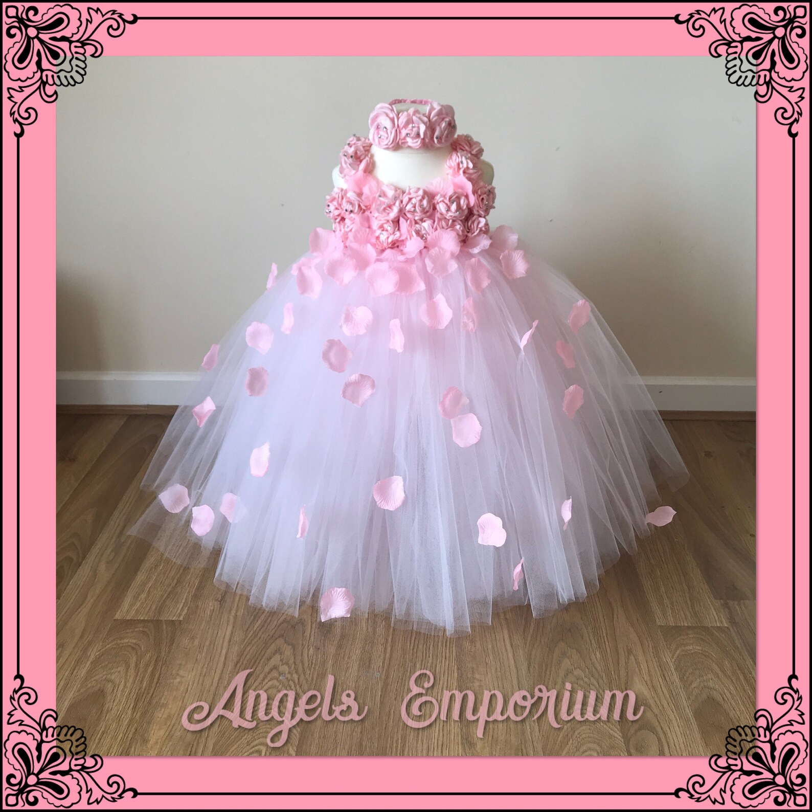 Beautiful Baby Pink Pale Pink Light Pink Flower Girl Tutu | Etsy UK