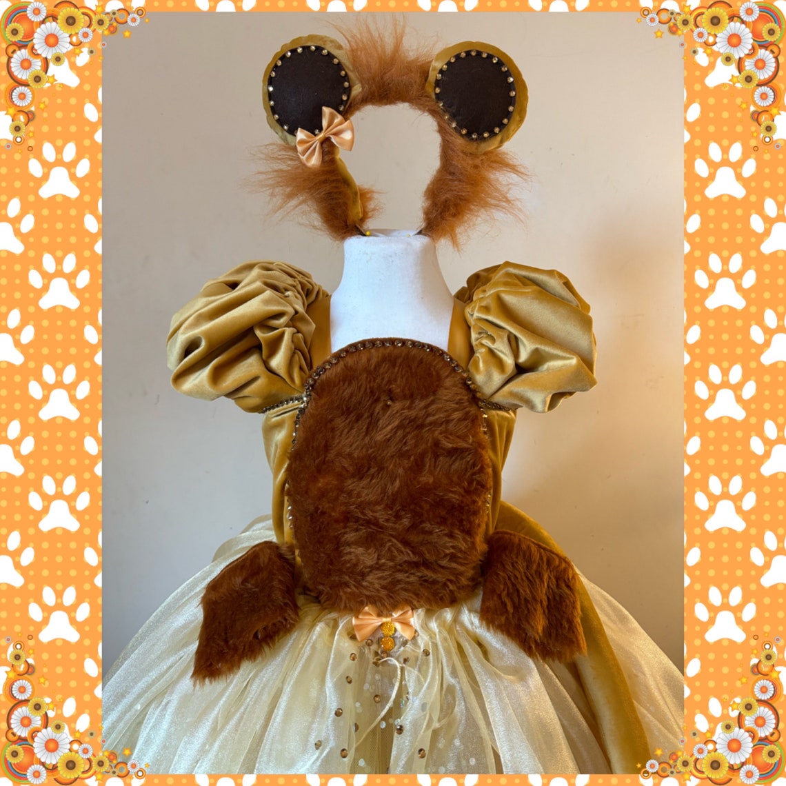 Luxury the Lion King Musical Simba Faux Fur Tutu Dress Animal Birthday ...
