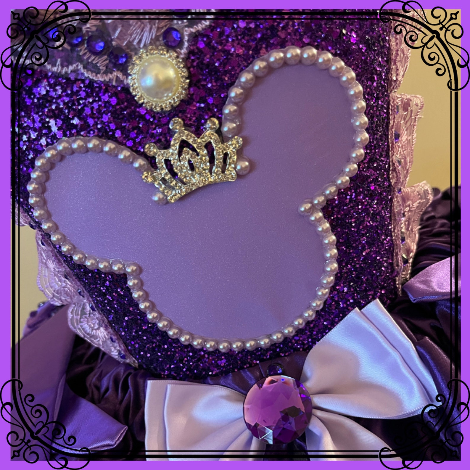 Minnie Mouse Purple Lilac Princess Tutu Dress Satin Ball Gown Birthday ...