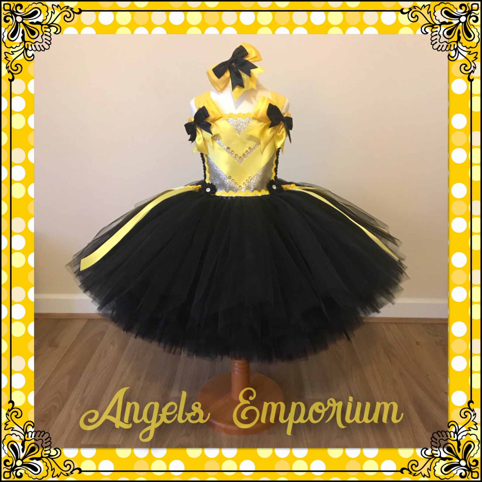 Tutu Dress Inspired by Emma Wiggles From the Wiggles! Hair Clip Bow ...