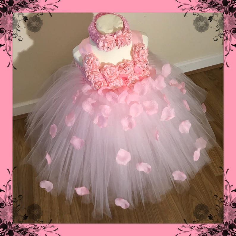Beautiful Baby Pink Pale Pink Light Pink Flower Girl Tutu | Etsy