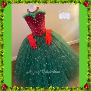 Martha May Whovier the Grinch Inspired Red Green Christmas Tutu Dress ...