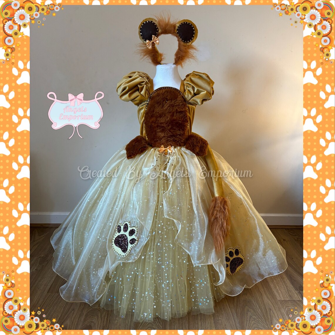Luxury the Lion King Musical Simba Faux Fur Tutu Dress Animal Birthday ...