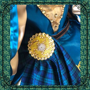 Luxury Merida Brave Inspired Tutu Dress Teal Gold Red Haired Princess ...