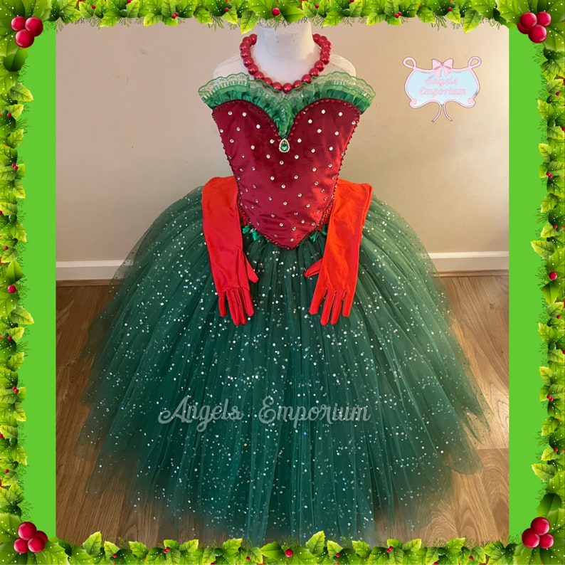 Martha May Whovier the Grinch Inspired Red Green Christmas Tutu Dress ...