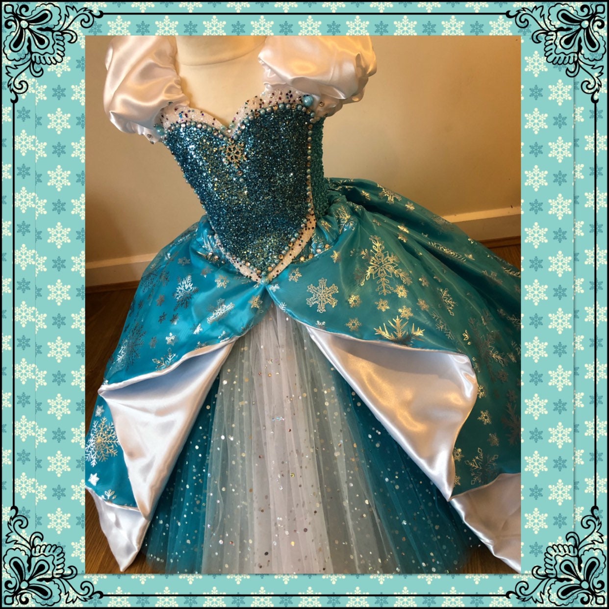 The Snow Queen Frozen Princess Inspired Tutu Dress Elsa Costume Pageant ...