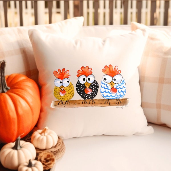 Chicken Feather Pillow - Etsy