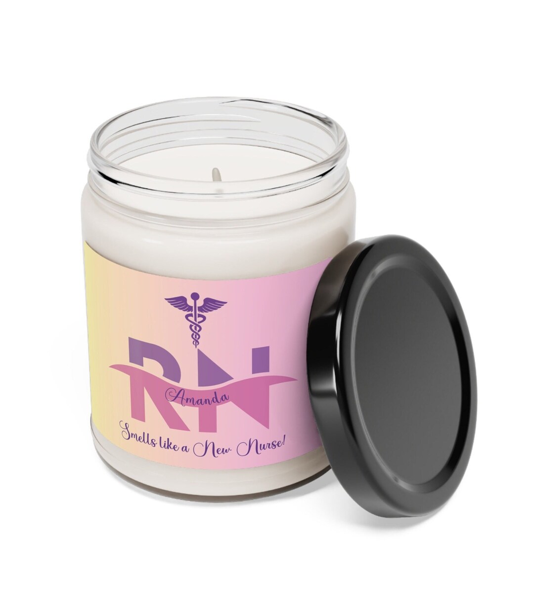Smells Like a New Nurse Candle, Personalized RN Graduation Gift, New ...
