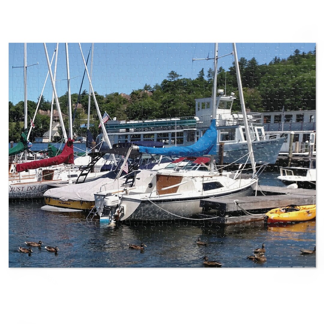 Lake Sunapee NH Jigsaw Puzzle, Sunapee Harbor, Custom Puzzle for Lake ...