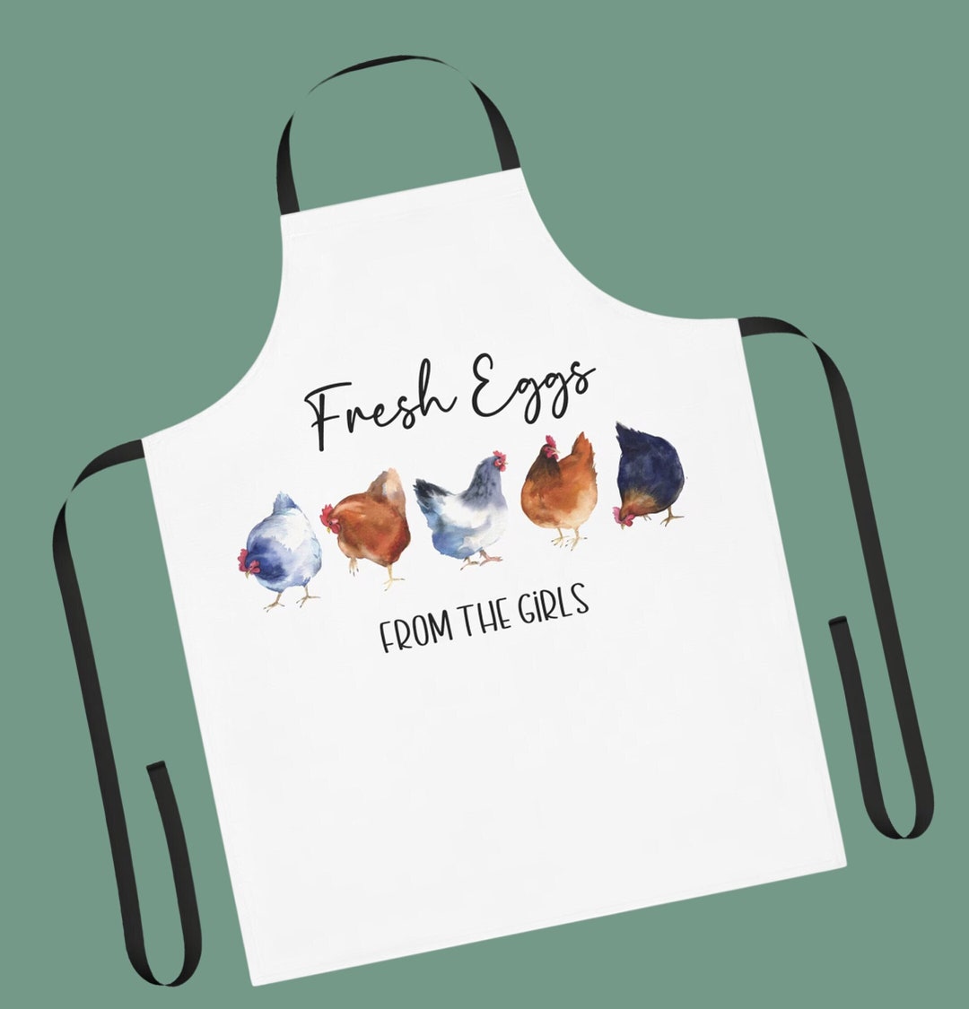 Chicken Lady Apron, Crazy Chicken Lady, Fresh Eggs Apron, Egg Apron for ...