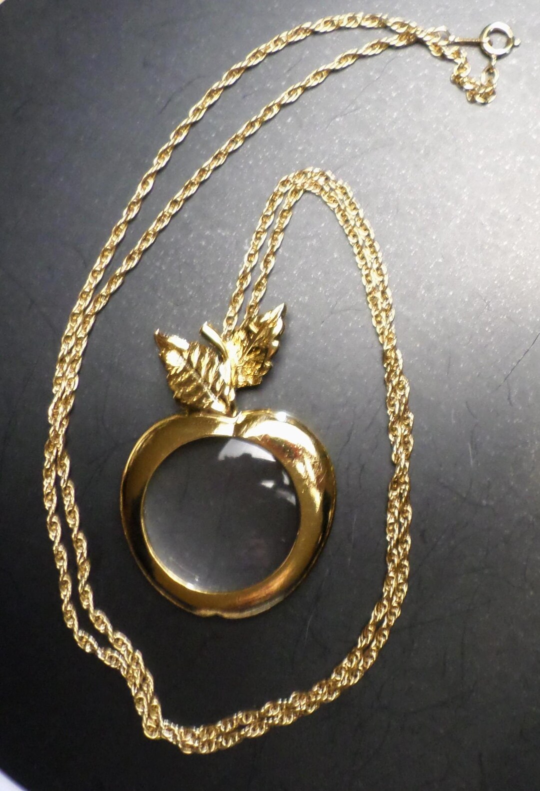 Avon Vintage Apple Pendant Magnifying Glass, Rare Find, Avon Collector ...