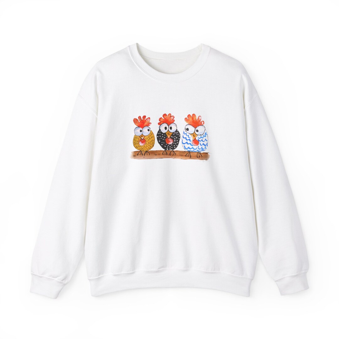 Chicken Sweatshirt, Chicken Lady, Funny, Chicken Gift, Chicken Lover ...