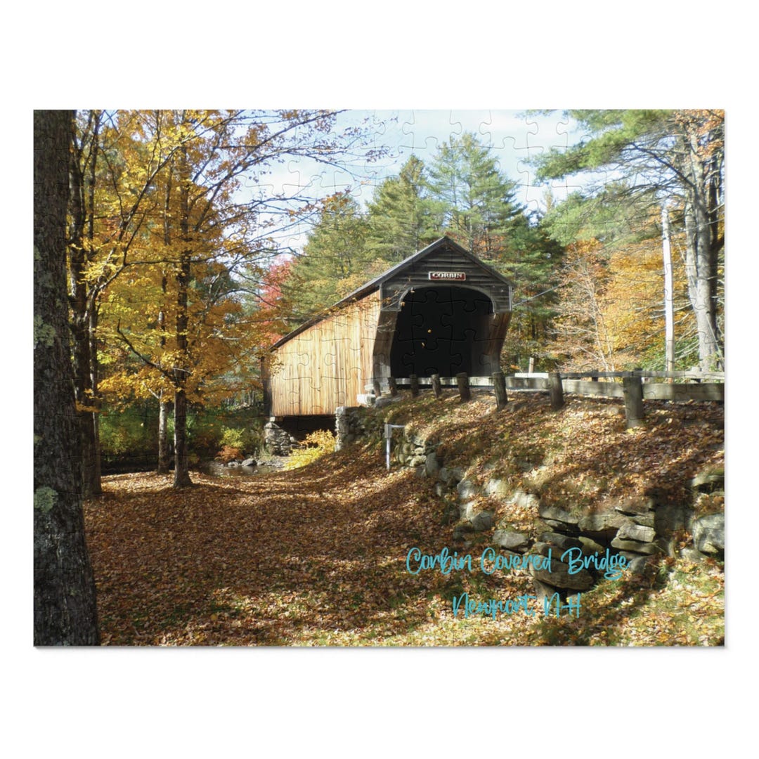 Covered Bridge, Newport, NH Jigsaw Puzzle, Custom Puzzle for Covered ...