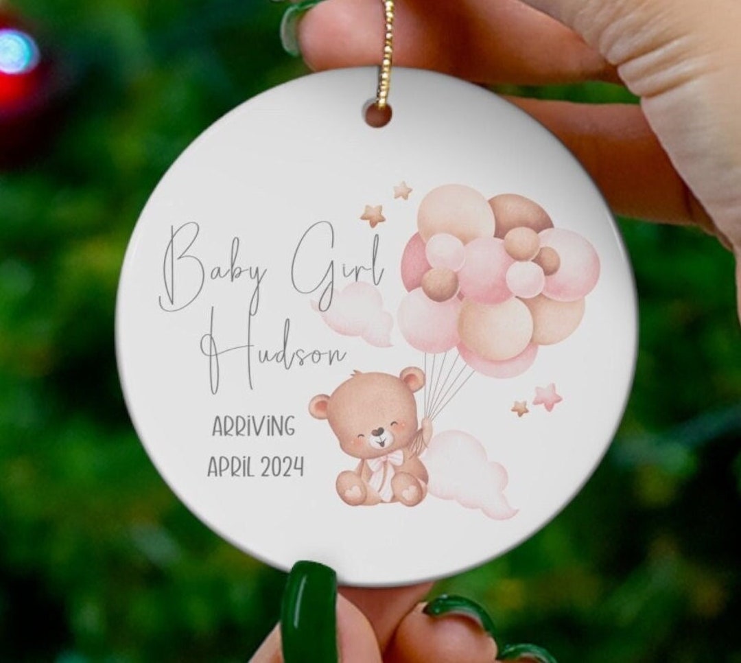 Personalized Expecting Baby Girl Ornament Pregnancy - Etsy