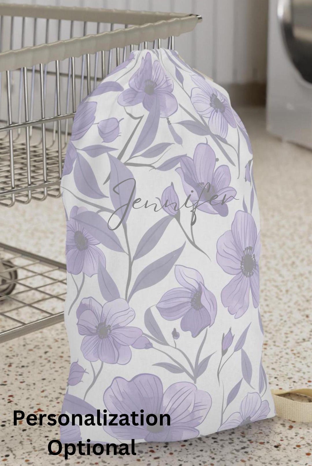 Personalized Laundry Bag, Laundry Bag, Pretty Laundry Bag, Elegant ...