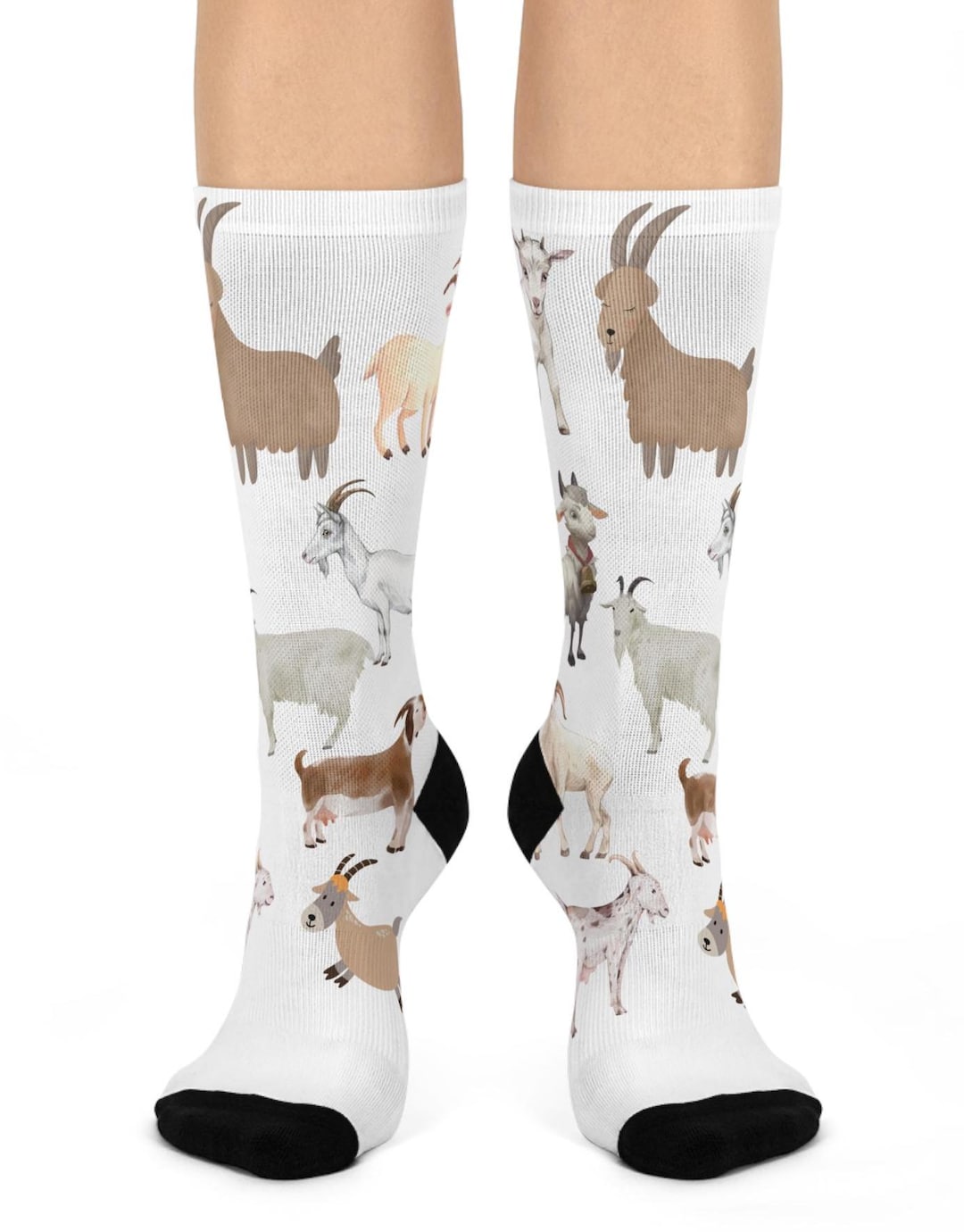 Goat Socks, Billy Goat Socks, Farm Animal Socks, Goats Galore Socks ...