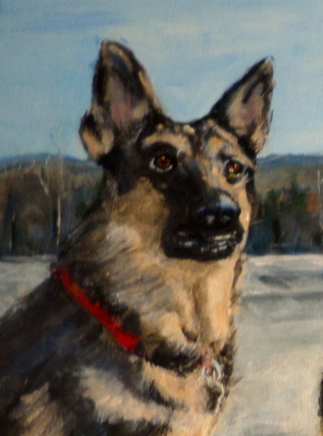 German Shepherd Pet Print From Original Artwork, Dog Art, Pet Prints - Etsy