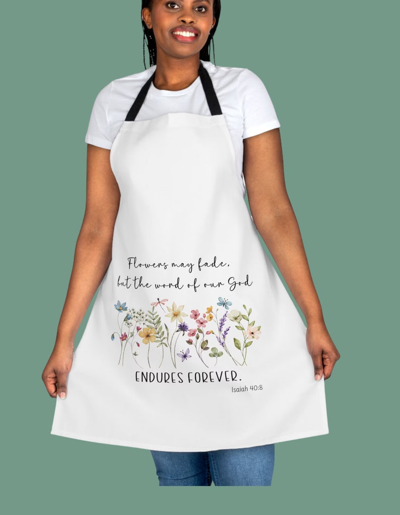 Word of God Apron, Religious Apron, Bible Verse Gift, Faith Gift for ...
