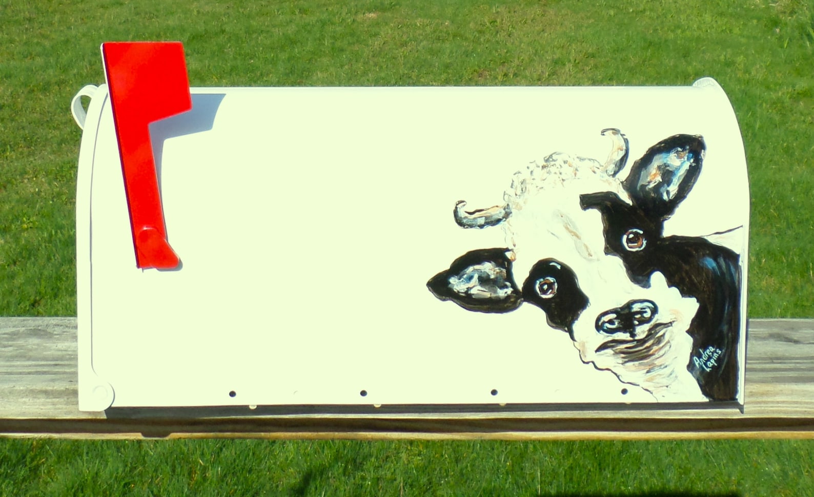 Hand Painted Mailbox Custom Mailbox Cow Art Cows Painted - Etsy