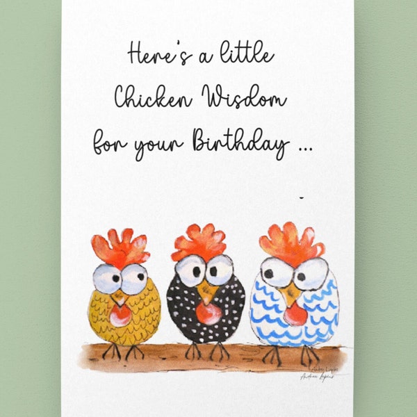 Chicken Birthday Cards - Etsy