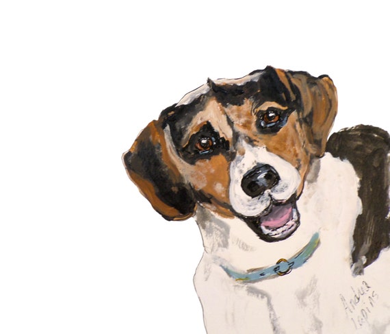 Signed Beagle Print Dog Art Any Breed Pet Prints - Etsy