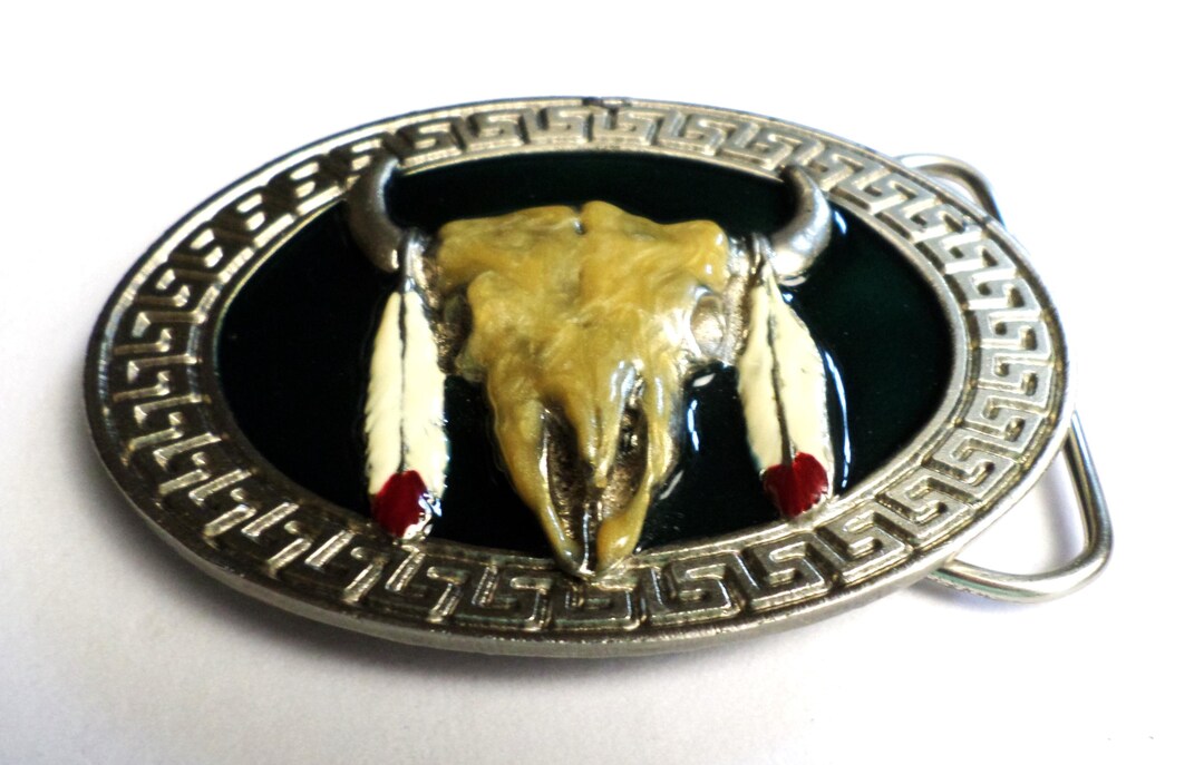 Colorado Silver Star Bison Head Belt Buckle, Collector Silver Star ...
