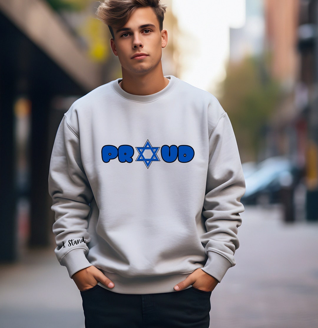Proud Hanukkah Shirt, I Stand With Israel, Jewish Sweatshirt, Israel ...