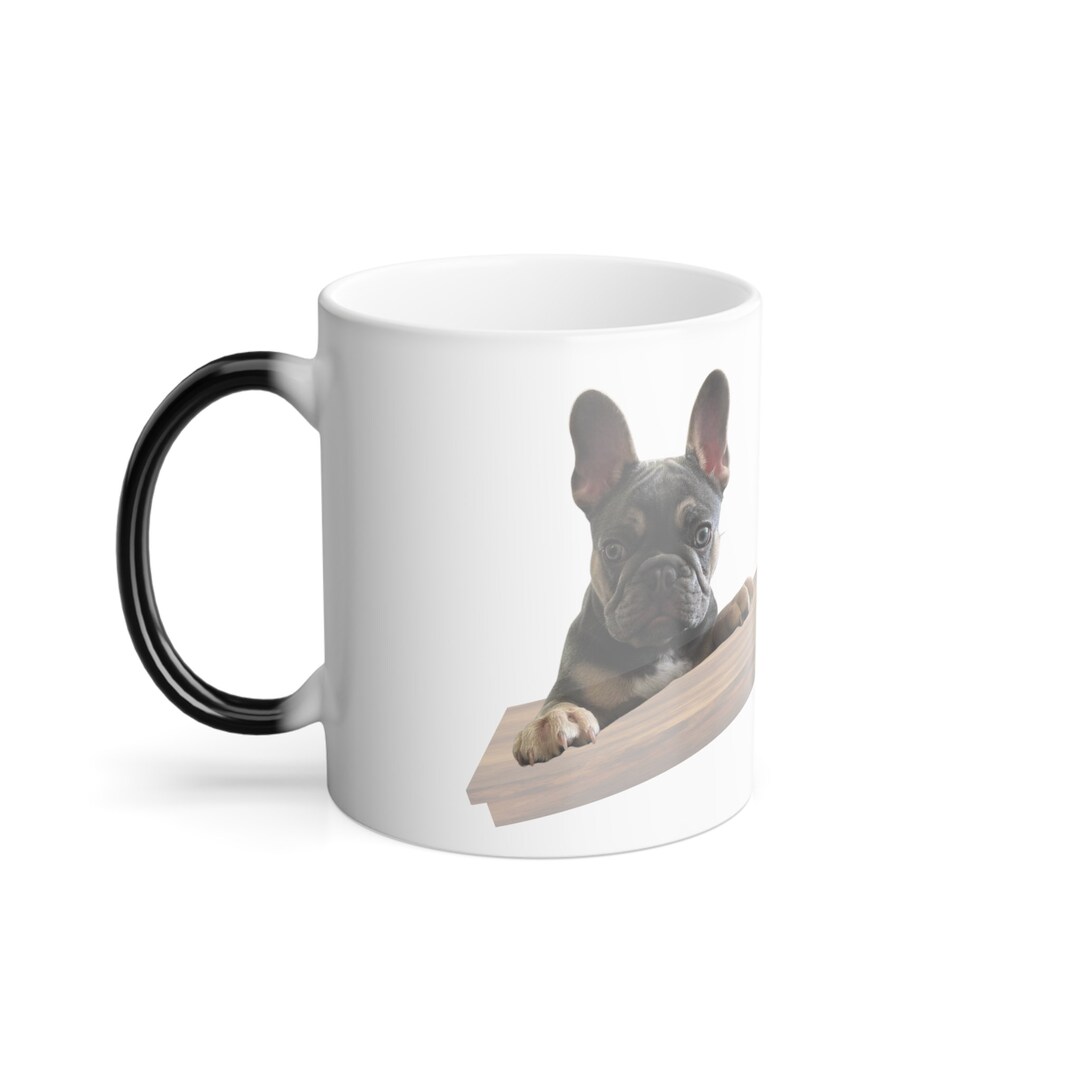French Bulldog Color Morphing Mug, Designs Appears Heat Reactively When ...