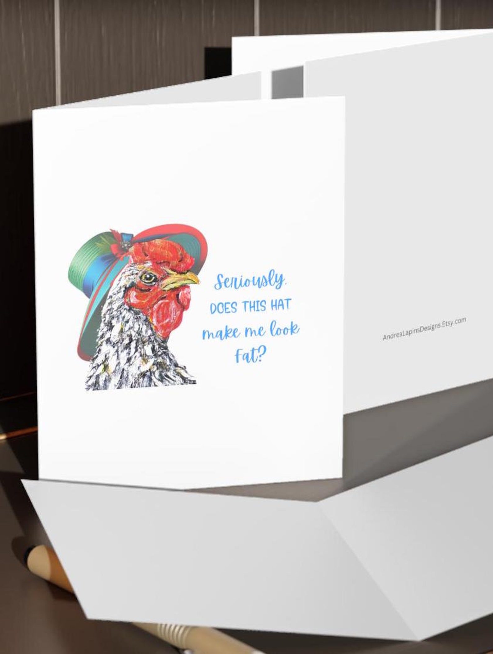 Chicken Card, Funny Chicken Card, Chicken Lover Card, Chicken Greeting ...