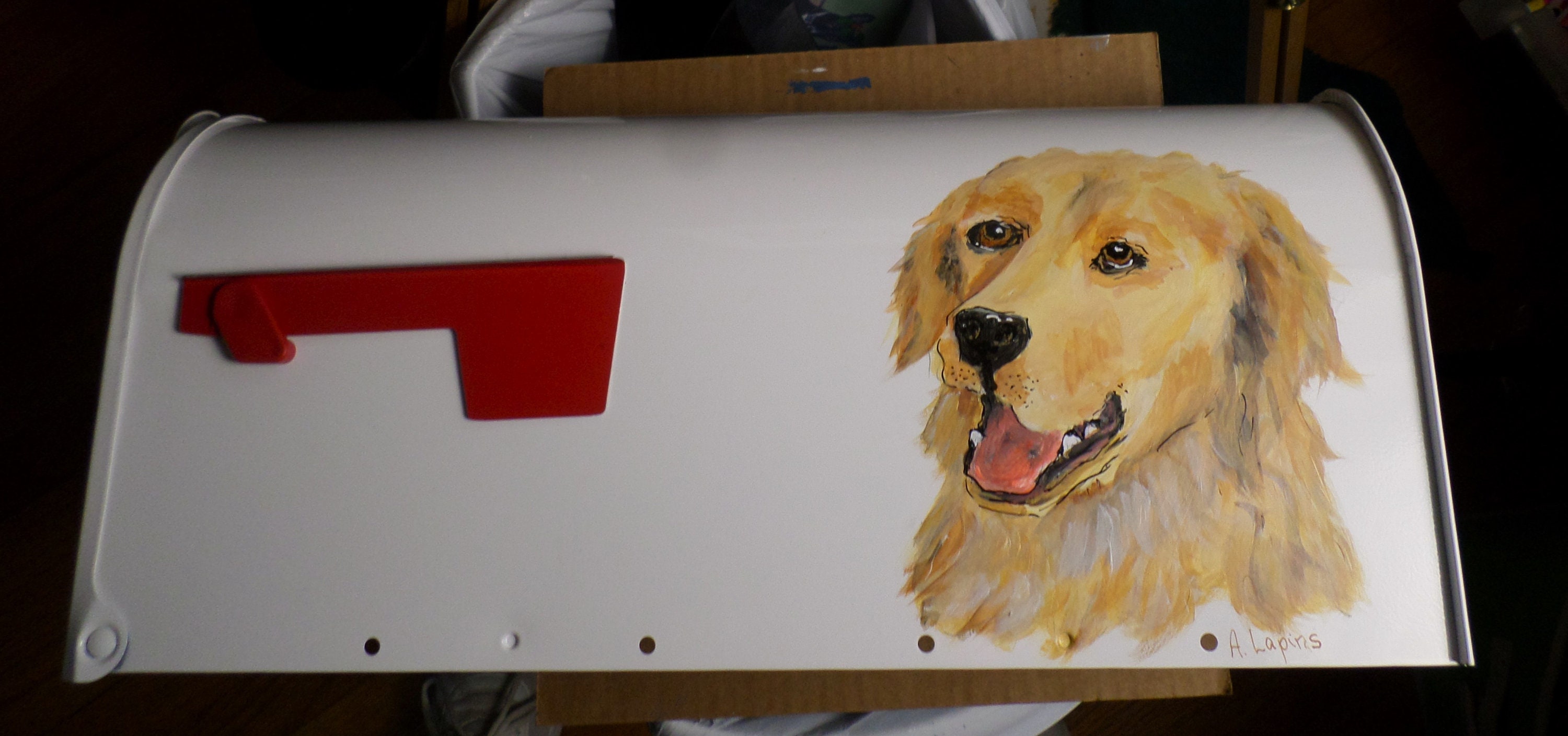 Hand-painted Mailbox Labrador Retriever Mailbox Dog Lover - Etsy