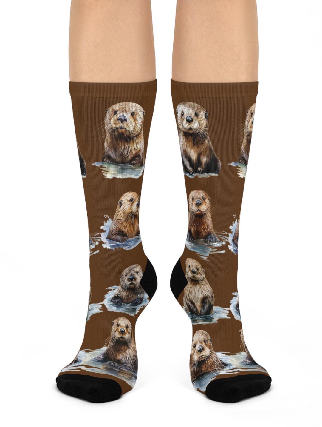 Sea Otter Socks, Otter Socks, Cute Otter Socks, Animal Socks, Otter ...