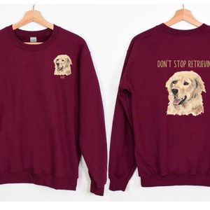 Personalized Golden Retriever Unisex Sweatshirt, Golden Retriever Sweatshirt, Pet Mama Shirt ...