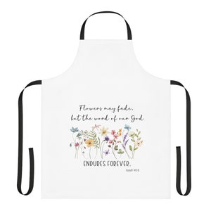 Word of God Apron, Religious Apron, Bible Verse Gift, Faith Gift for ...