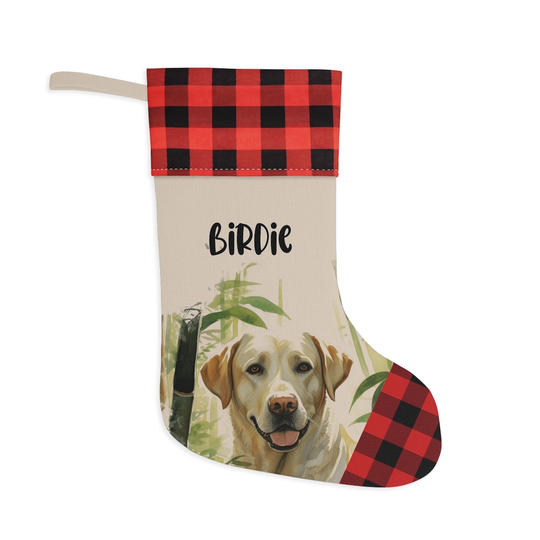 Personalized Yellow Labrador Retriever Christmas Stocking, Labrador ...
