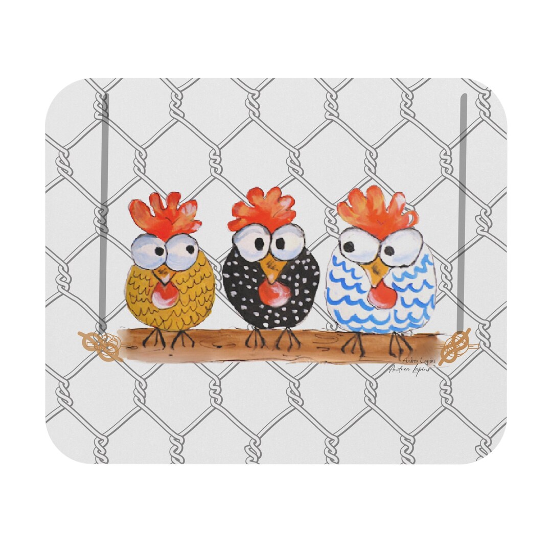 Chickens Mouse Chicken Mom Mouse Pad Farm Style Mouse Pad - Etsy