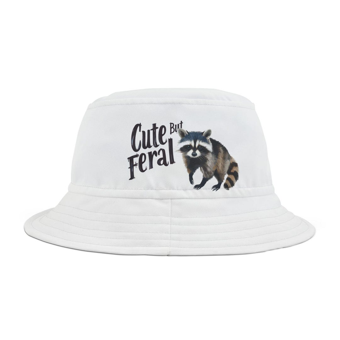 Cute but Feral Raccoon Cap, Raccoon Hat, Raccoon Lover Gift, Mom Gift ...