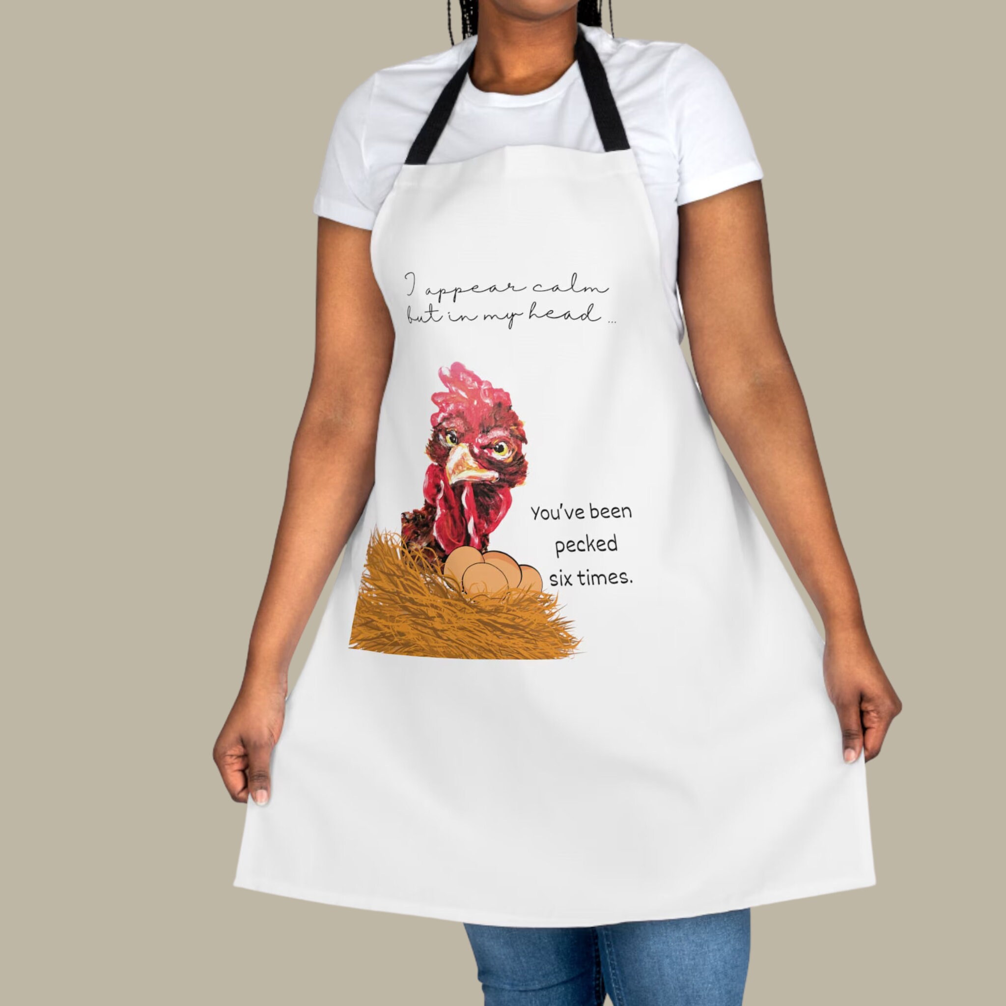 Chicken Lady Apron, Crazy Chicken Lady, Fresh Eggs Apron, Egg Apron for ...
