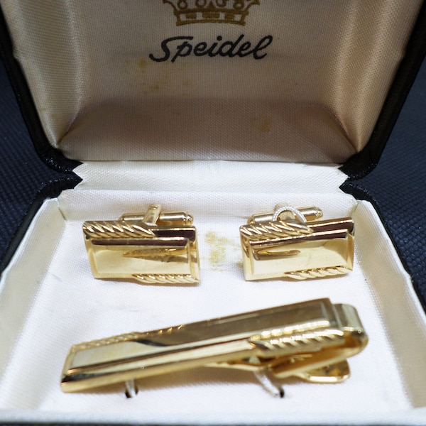 Cufflink Tie Bar Set - Etsy