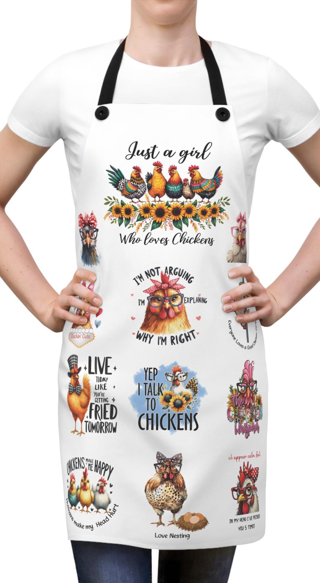 Chicken Mama Apron, New Home Gift, Cook's Apron, Housewarming Gift, New ...