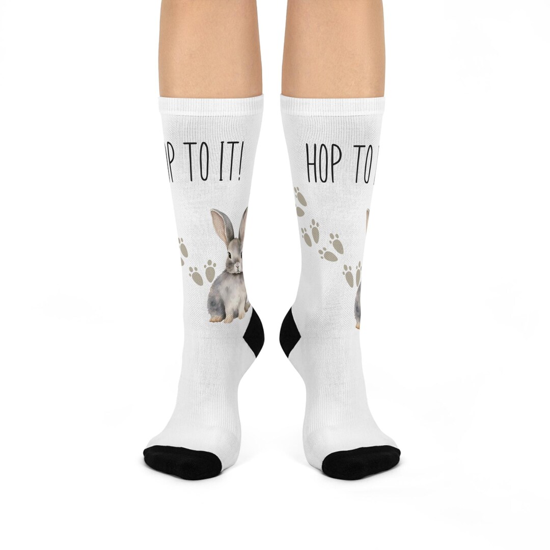 Easter Socks, Easter Bunny Socks, Ester Bunny, Hop to It Bunny Socks ...