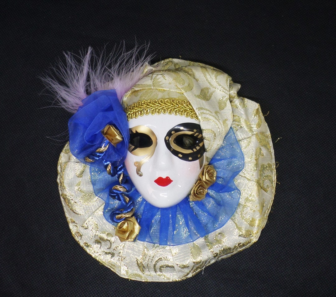 Ceramic Mask, Vintage Ceramic Wall Decorative Mask, Collector Jester ...