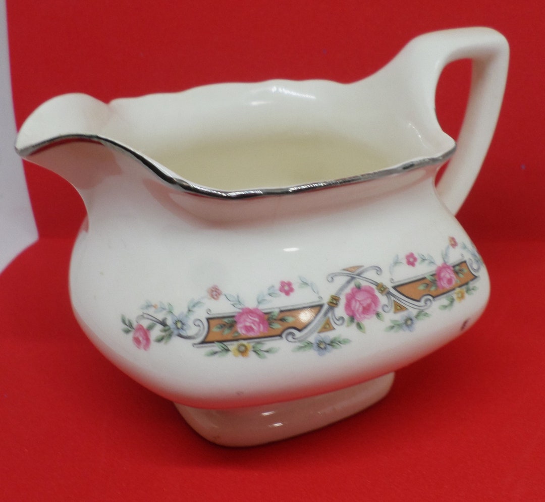 Vintage Creamer, W. S. George Creamer, LIDO Made in USA, Antique China ...