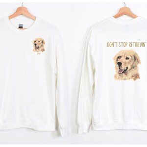 Personalized Golden Retriever Unisex Sweatshirt, Golden Retriever Sweatshirt, Pet Mama Shirt ...