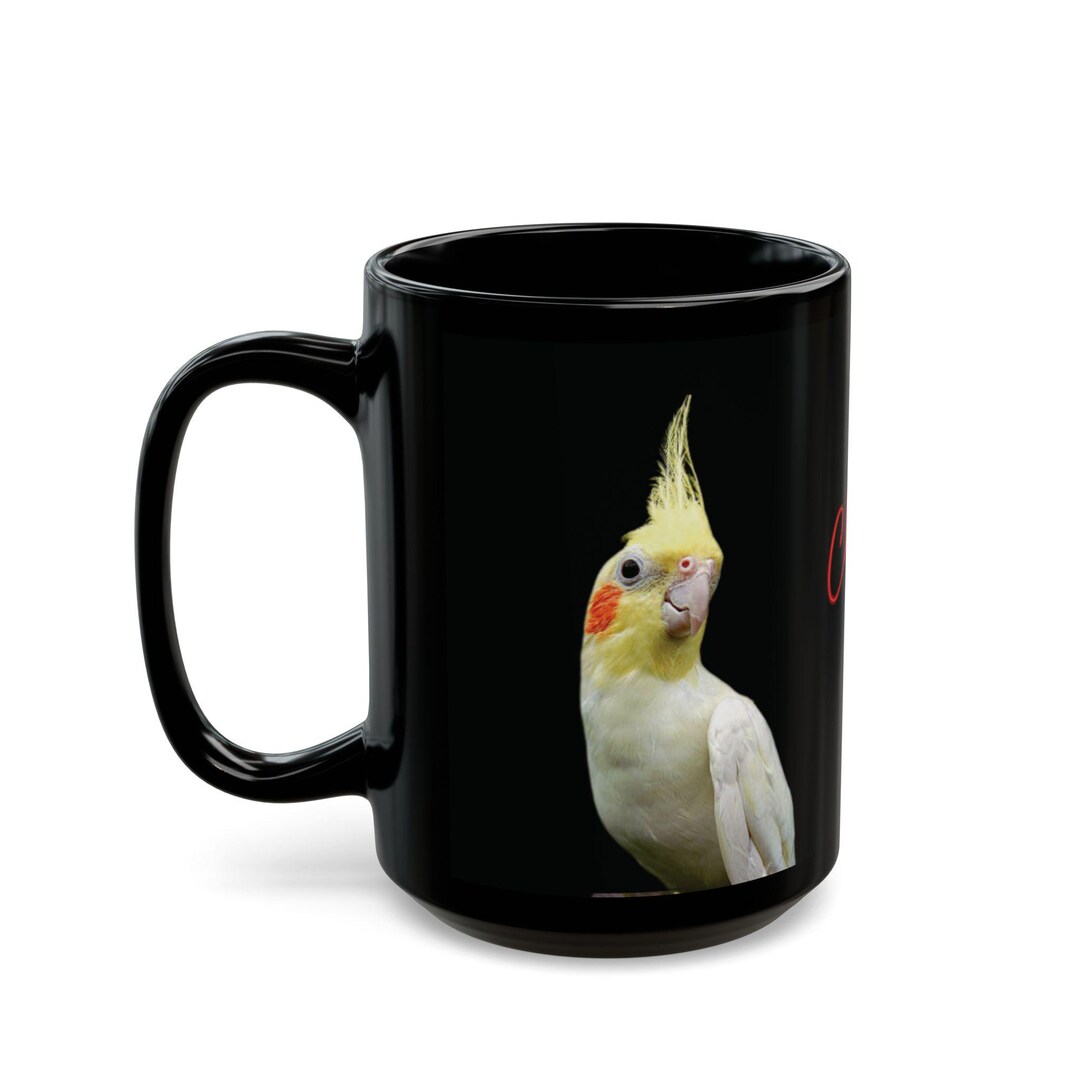 Cockatiel Mug, Pet Mug, Cockatiel Owner Mug, Custom Named Bird Mug, Pet ...