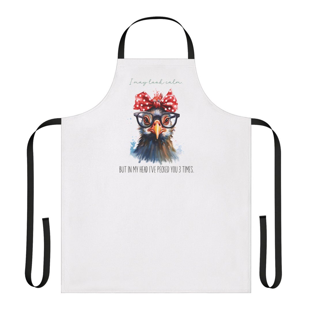 Chicken Apron, Chicken Lady Apron, Crazy Chicken Lady, Fresh Eggs Apron ...